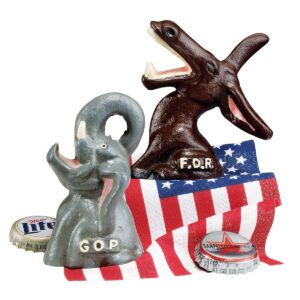 Design Toscano FDR Democratic Party Donkey Cast Iron Bottle Opener