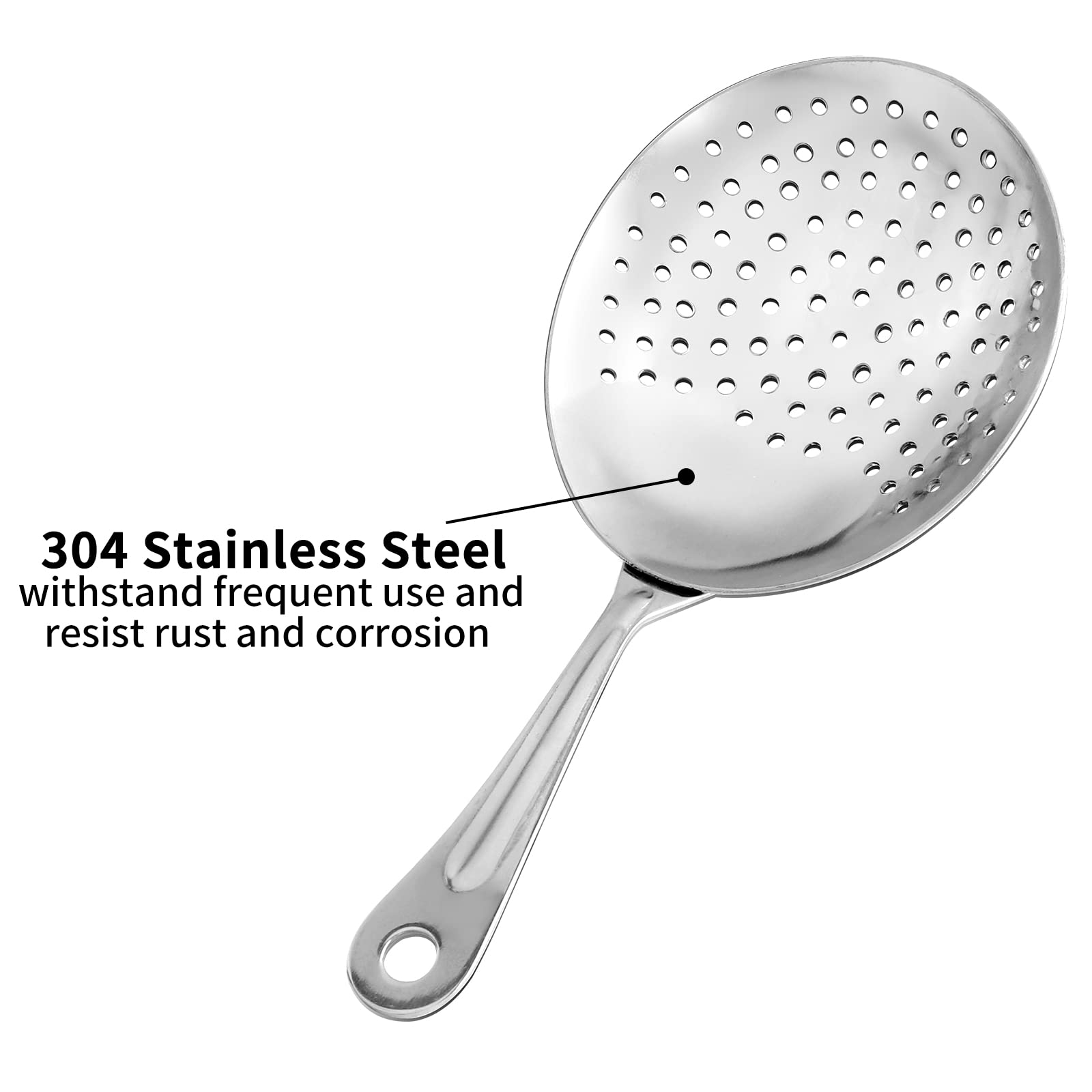 Hawthorne and Julep Cocktail Strainer Set - Stainless Steel Bar Strainer for Bartending, Bar Tool Drink Strainer for Bartenders and Mixologists