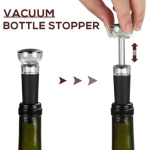 FAVIA Instant Wine Pourer Aerator with 2 Spouts Premium Pouring Wine Stopper Simple Operation and Elegant Appearance Ideal Christmas Gifts for Wine Lovers