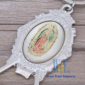 12 Pcs Our Lady of Guadalupe Bottle Opener Keychain Baptism Favor First Communion Gift Recuerdos de Bautizo