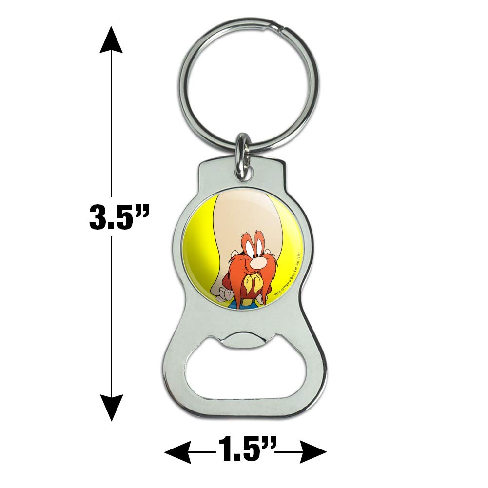 GRAPHICS & MORE Looney Tunes Yosemite Sam Keychain with Bottle Cap Opener