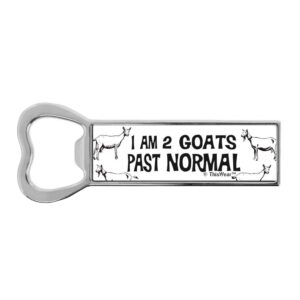 Bar Accessories I Am 2 Goats Past Normal Magnetic Bottle Opener White