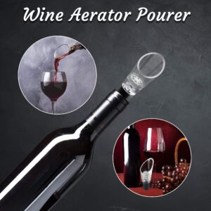 Trovety Aerators For Wine – 2-in-1 Diffuser Oxygenator and Pouring Dispenser for Enhanced Smoother Flavors of Red Wines – Robust Acrylic Plastic and Silicone Rubber Aeration Breather (1)