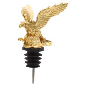 hemoton wine pourer spout alloy eagle wine bottle stopper liquor pourers animal wine aerator wine purifier gifts for christmas new year golden