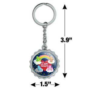 Care Bears Classic Logo Group Keychain Chrome Plated Metal Pop Cap Bottle Opener