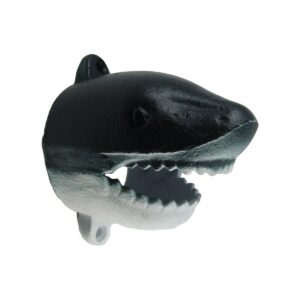 treasure gurus cast iron shark head beer cap soda/pop top wall mount bottle opener bar/pub tool