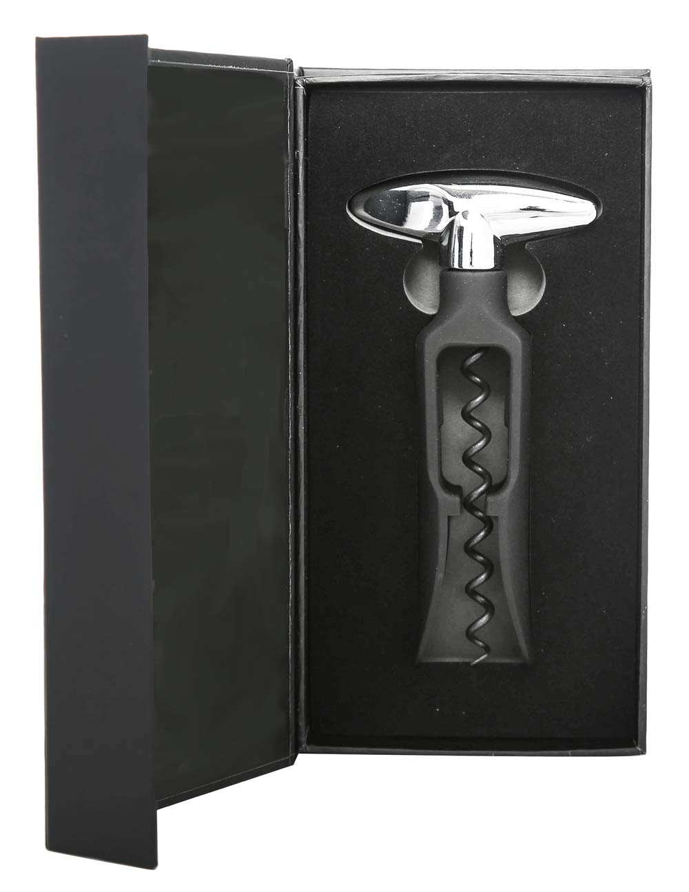 Amlong Plus Self Pulling Easy Corkscrew Wine Opener 6" with Gift Box