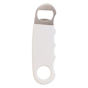 Thirsty Rhino Rubber Coated Buku Bottle Opener (Set of 4) (White)