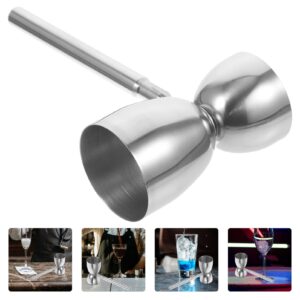 Zerodeko Jigger 2 Oz 1 Oz Double Cocktail Jiggers Stainless Steel Measuring Jigger with Handle Shot Measure Jigger Cocktail Measuring Cup for Bartending 30/60ml Cocktail Jigger