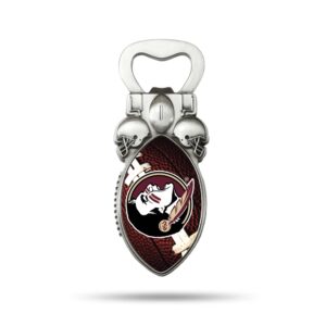 rico industries ncaa florida state seminoles bottle opener magnet magnetic bottle opener, stainless steel, strong magnet to display on fridge