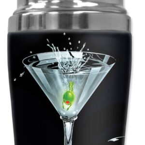 Mugzie brand 20 Ounce Cocktail Shaker with Insulated Wetsuit Cover - Michael Godard: Martini Club