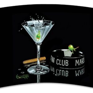 Mugzie brand 20 Ounce Cocktail Shaker with Insulated Wetsuit Cover - Michael Godard: Martini Club