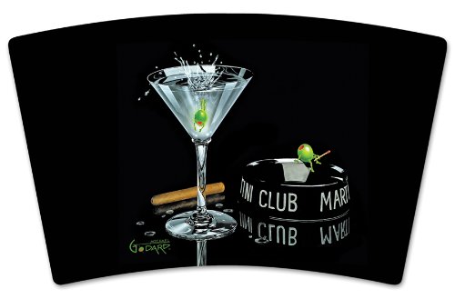 Mugzie brand 20 Ounce Cocktail Shaker with Insulated Wetsuit Cover - Michael Godard: Martini Club