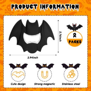 2 Pcs Bat Bottle Opener Fridge Magnet, Christmas Gift Beer Bottle Openers, Magnet Bottle Opener Gift for Christmas Birthday Party Supplies Kitchen