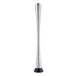 long handle stainless steel 29cm/11.42in muddler bar tool cocktail muddler mojito fruit mixer diy drink wine barware tool, silver