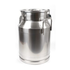 20-60L Stainless Steel Milk Can Wine Milk Bucket Wine Pail Bucket Milk Can Tote Jug with Sealed Lid Heavy Duty, with Independent Embedded Silicone Sealed Lid (40L)