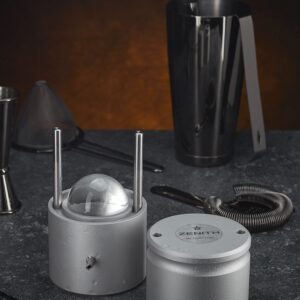 ICE BALL PRESS For Perfect Cocktails. creating crystal-clear BALLS 55mm. your home bar., Silver