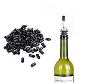 jqyxss30 pieces liquor pourer covers,pour spouts rubber dust cover caps dust-proof,food-safe