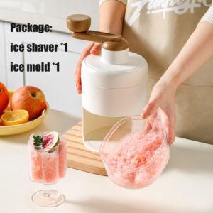 AXIM Ice Crusher Machine for Home,Snow Cone Machine Shaved Ice Machine with Ice Cube Trays for Party, Bars, Restaurants