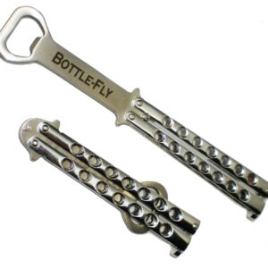 Chrome Bottle-Fly Butterfly Trainer Style Bottle Opener Be The Ultimate Bartender!