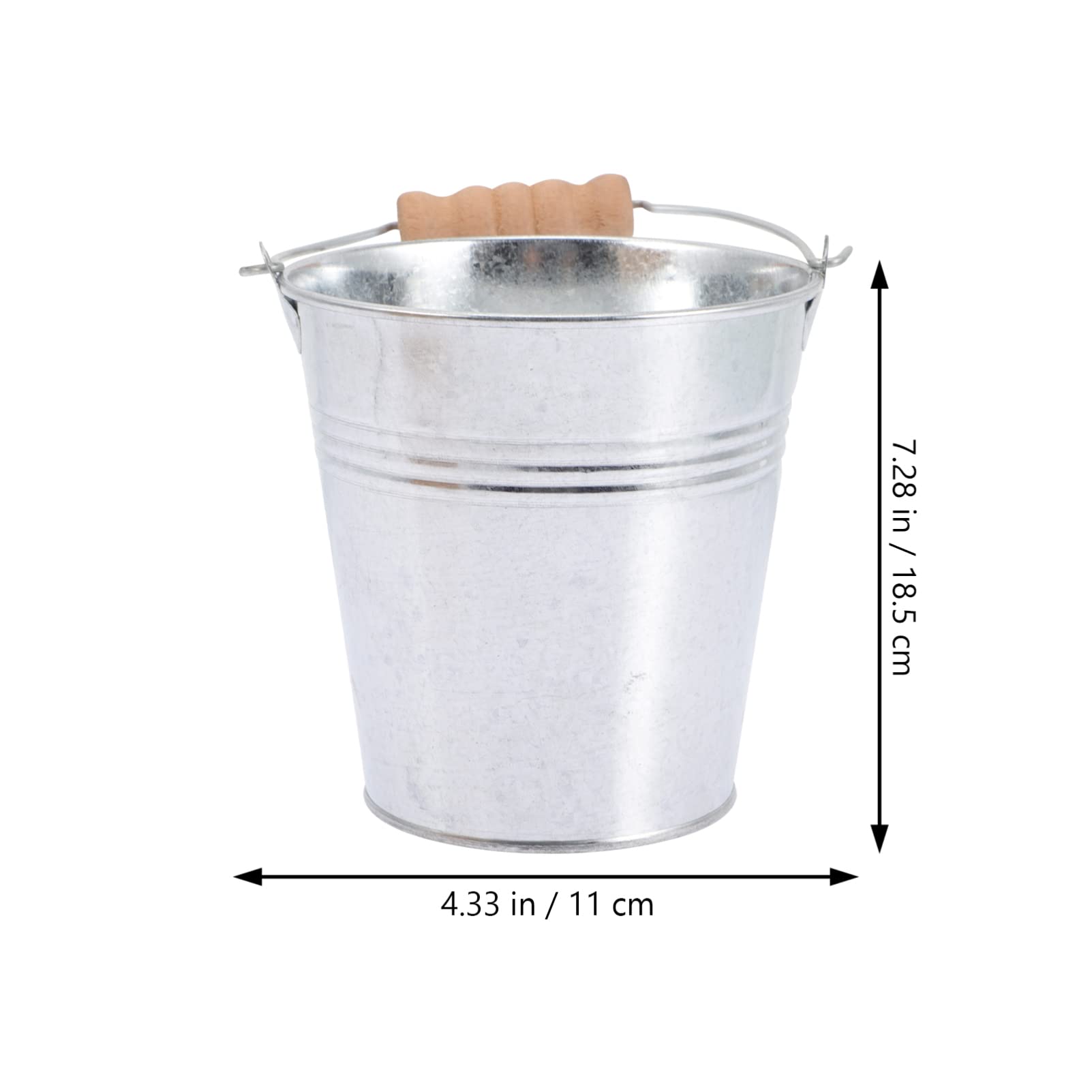 Zerodeko 6Pcs Small Metal Bucket Ice Bucket Milk Can French Fries Holder Snack Candy Nut Storage Bucket Mini Tin Pails for Party Favors