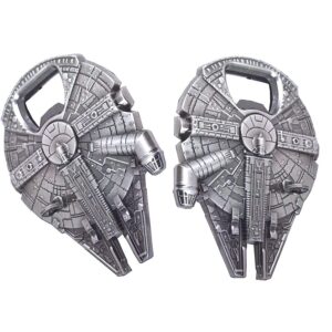 2 pcs millennium falcon metal star wars bottle wine opener bottle zinc alloy black knight outdoor tool - wine bottle opener kitchen tools for souvenirs kitchen tools for souvenirs & gift