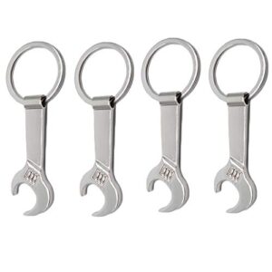 luomorgo creative wrench type keychain bottle opener zinc alloy bartender bottle opener 4pcs