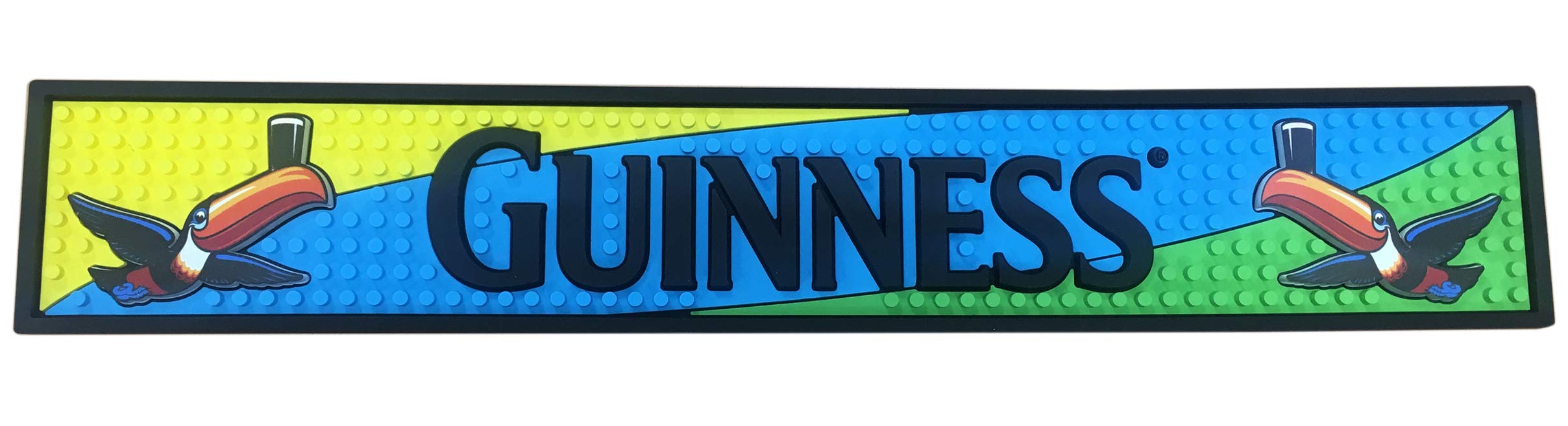 Guinness Toucan Colorful PVC Bar Mat | Guinness Official Merchandise No Spillage Bar Mat