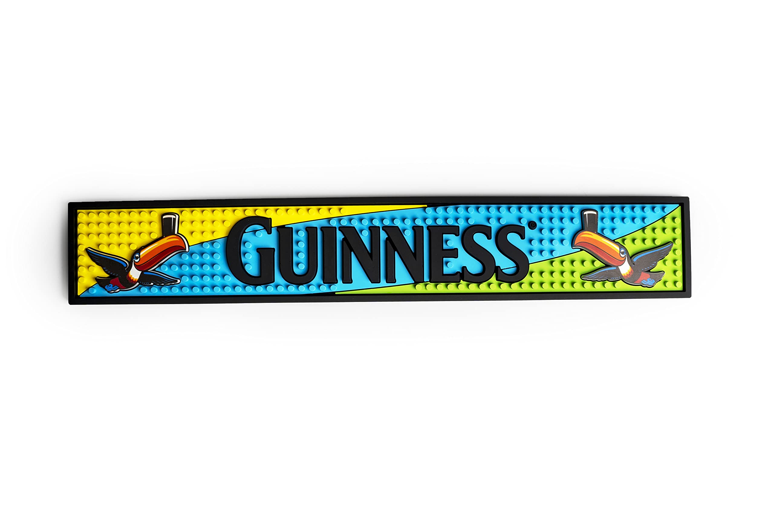 Guinness Toucan Colorful PVC Bar Mat | Guinness Official Merchandise No Spillage Bar Mat