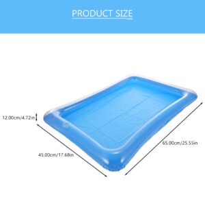 Cabilock 2pcs Water Inflatable Tray Floating Cooler Drink Cooler for Parties Inflatable Salad Bar Buffet Ice Cooler Pool Party Decor Water Party Decoration Small Cold Cuts PVC Banquet