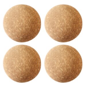 keadic 4 pcs wooden ball bottle plug stoppers set natural soft reusable wood cork plugs replacement for wine decanter carafe bottle (2.1 inch/ 5.5 cm)