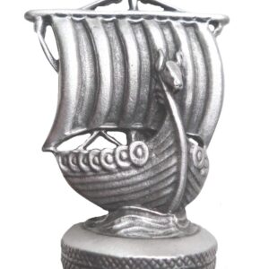 1000 Badges Viking Longship Cork & Pewter Wine Spirits Bottle Stopper Stop