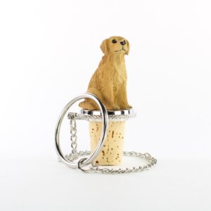 golden retriever bottle stopper