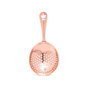 cocktail kingdom® premium julep strainer (copper-plated)