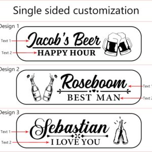 Personalized Wooden Bottle Opener Gift, Beer Gift for Him, Groomsman， Brother, Boy Friend, Father, Unique Gifts for Father's Day, Birthday, Bachelor Party, Christmas