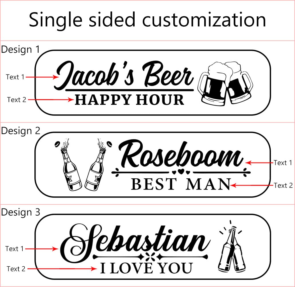 Personalized Wooden Bottle Opener Gift, Beer Gift for Him, Groomsman， Brother, Boy Friend, Father, Unique Gifts for Father's Day, Birthday, Bachelor Party, Christmas