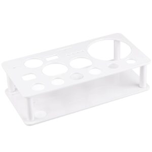 bartender kit stand, professional cocktail shaker set stand for cocktail lovers plastic bartending tool holder for bar home white(l)