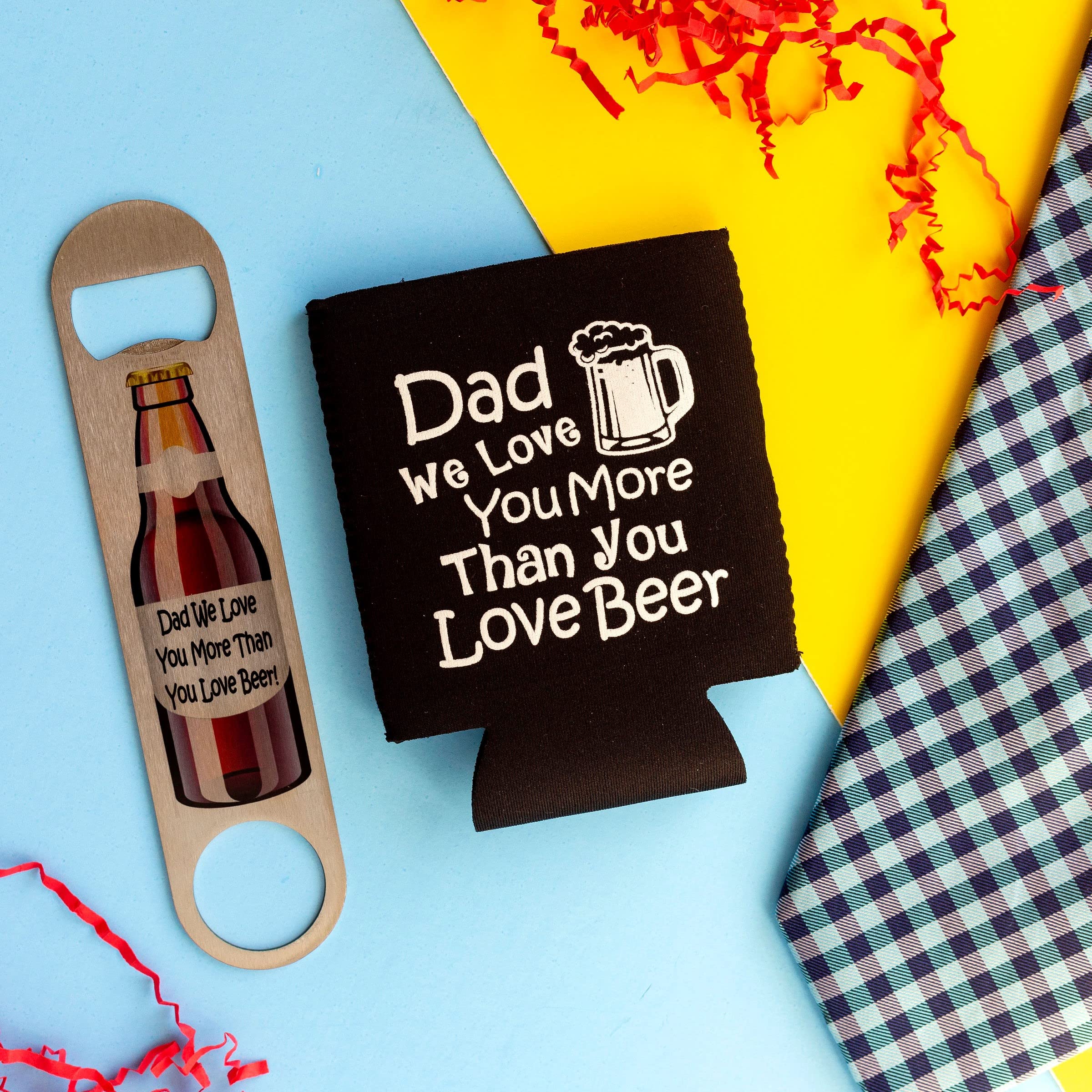 Funny Birthday Gift for Dad from Kid Son Daughter Idea Beer Can Holder Bottle Opener (Can Holder)