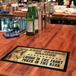 Rubber Bar Mat Bar Runner Saloon Spill Mat Gift Idea