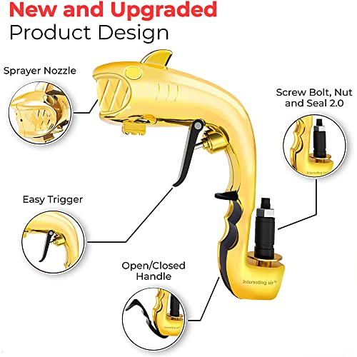 DOUDOUR Champagne Gun Shooter 3rd Generation Adjustable Beer Gun Blaster Dispenser for Birthday Parties Club