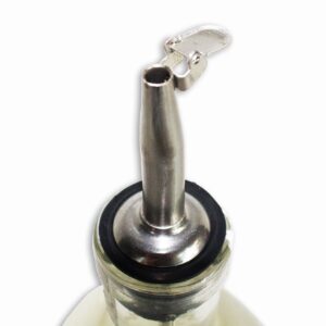 Gocomcom Honbay Stainless Steel Olive Oil Liquor Wine Free Flow Bottle Pourer Dispenser Spout, Pack of 6