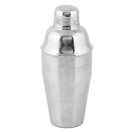 True Contour Cocktail Shaker, 8.5 oz Stainless Steel Cobbler Shaker With Cap And Strainer - Drink Shakers for Cocktails and Liquor