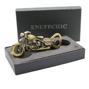 ENUFFCHIC Unique Motorcycle Bar Gift Ideas Beer Bottle Opener for Men Dad Boyfriend Bartender