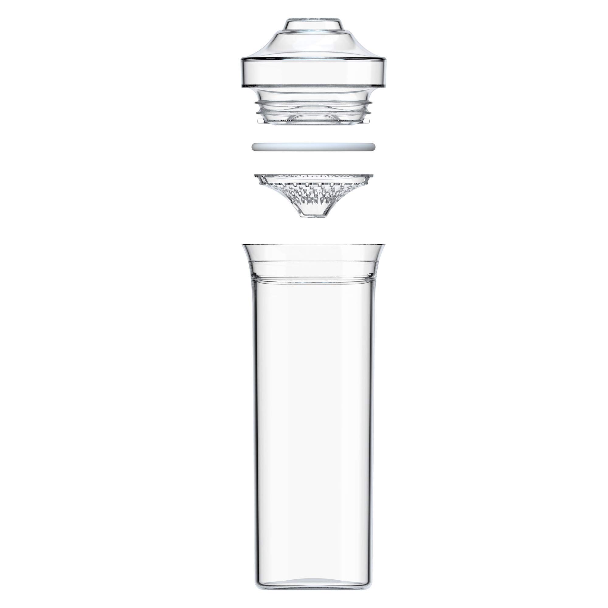 Shaker33 | Plastic Elite Cocktail Shaker Set | 24 OZ | Clear Bottle | Clear Dual Strainer | Dishwasher Safe, Shatterproof, Leakproof & Lightweight | Bartender | Lid Locking | Wedding Gift