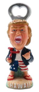 trump with surfboard bottle opener