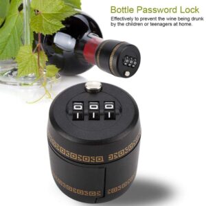 (Pack of 2) Plastic Bottle Password Lock Combination Lock Wine Whisky Liquid Stopper Vacuum Plug