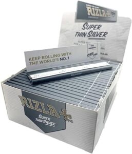 rizla rolling paper, silver, kingsize slim