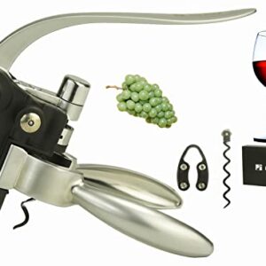 Pulisty Bunny Wine Bottle Opener Set With Stand (Silver or Gold),3 options+Bundles, Screwpull Wine Opener Set, Corkscrews for Wine Bottles, Wine Corkscrew Wine Opener, Easy Wine Opener Manual