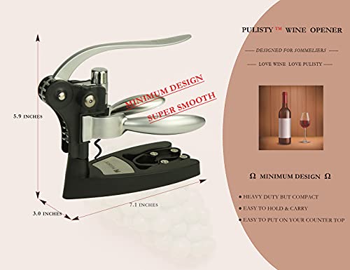 Pulisty Bunny Wine Bottle Opener Set With Stand (Silver or Gold),3 options+Bundles, Screwpull Wine Opener Set, Corkscrews for Wine Bottles, Wine Corkscrew Wine Opener, Easy Wine Opener Manual