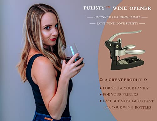 Pulisty Bunny Wine Bottle Opener Set With Stand (Silver or Gold),3 options+Bundles, Screwpull Wine Opener Set, Corkscrews for Wine Bottles, Wine Corkscrew Wine Opener, Easy Wine Opener Manual